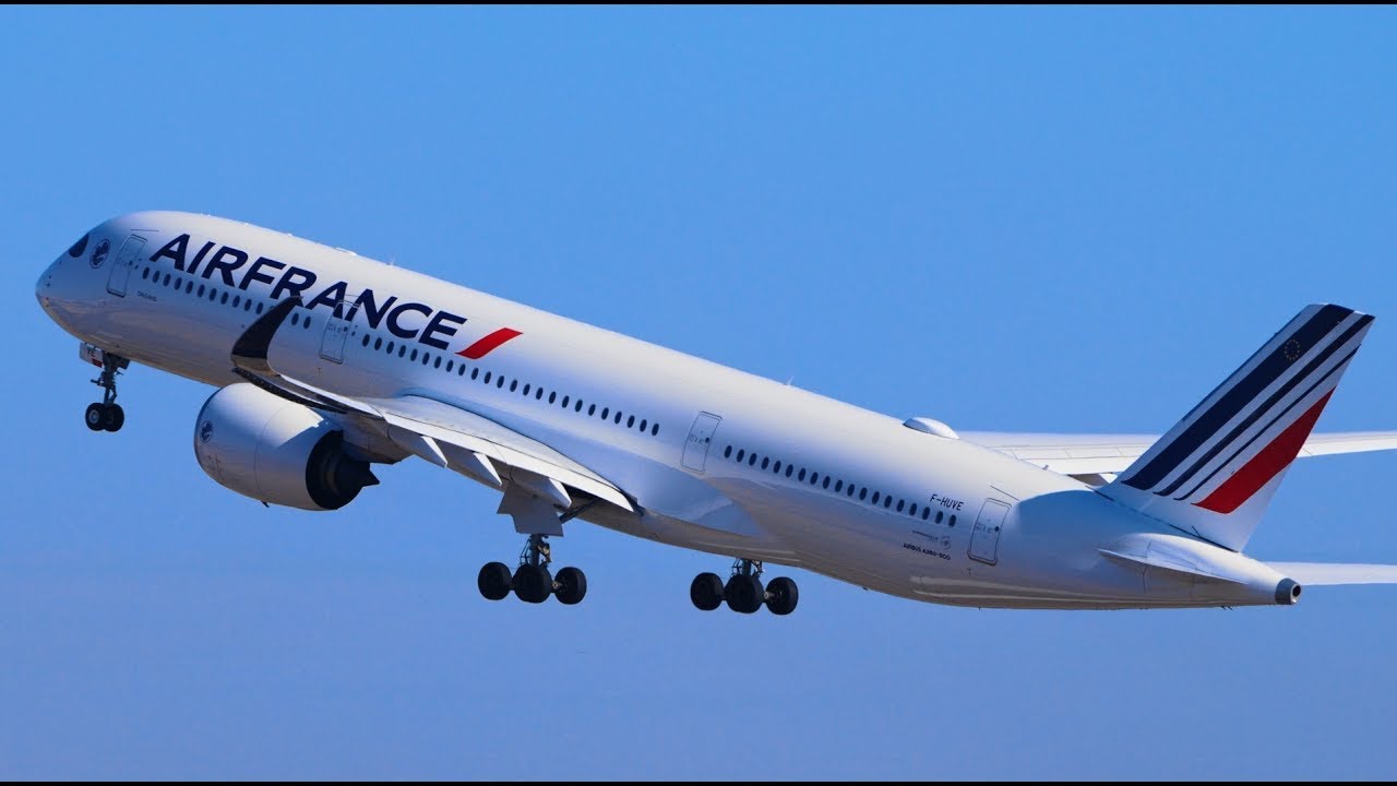Air France Airbus A350-900 F-HUVE Takeoff from Tokyo Haneda 34R | HND ...