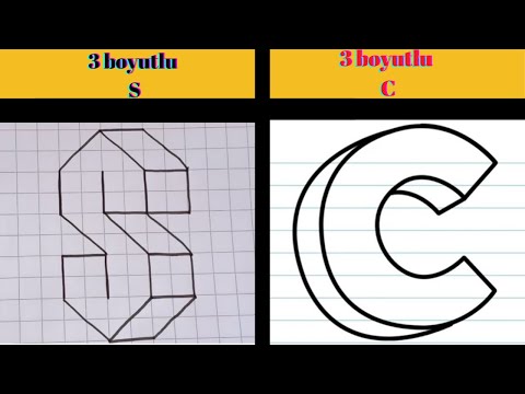 3 Boyutlu S ve C Harfi Çizimi