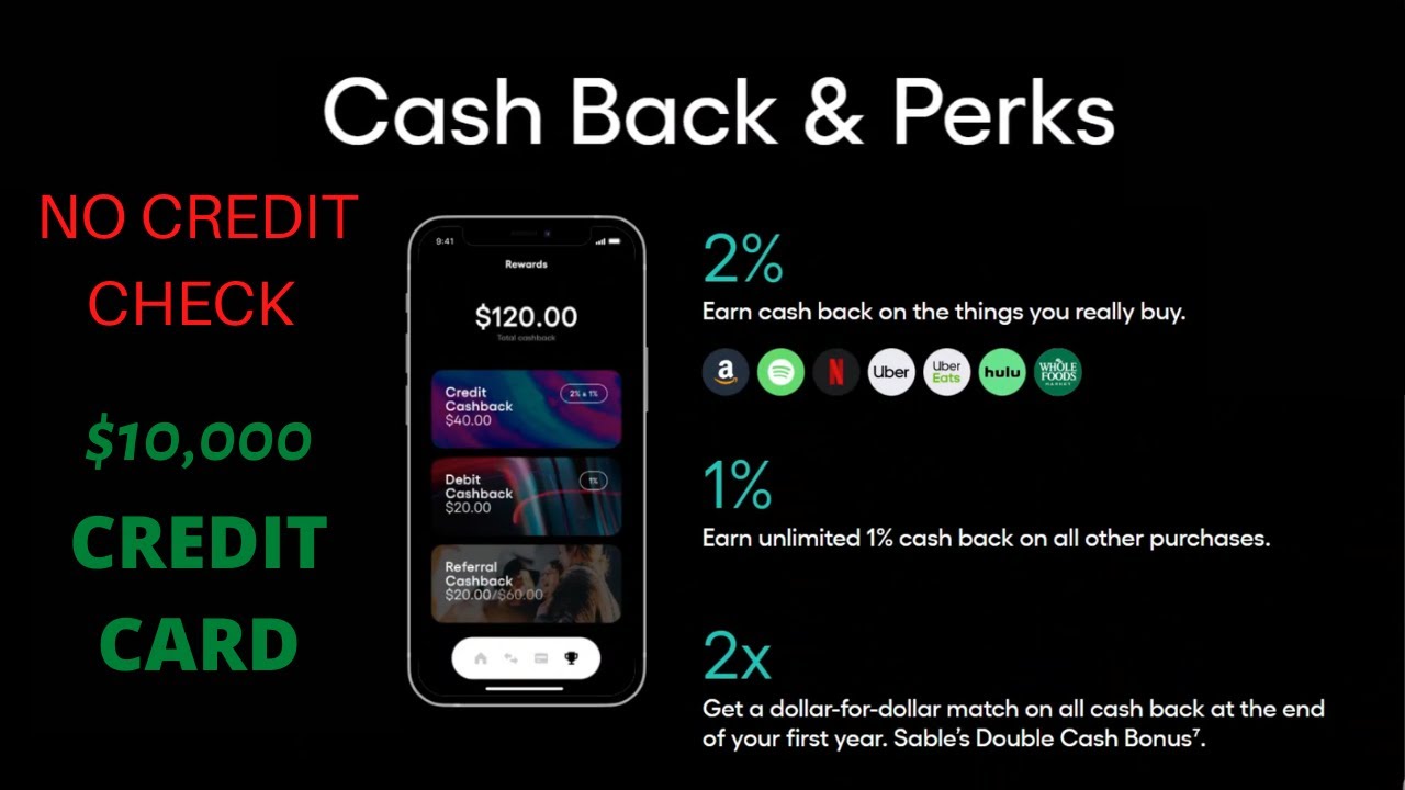 BEST No Credit Check CREDIT CARD ($10,000) - YouTube