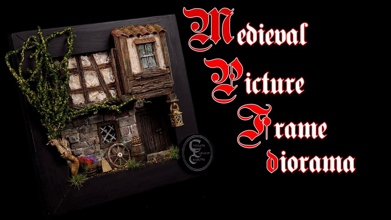Building a medieval picture frame diorama - YouTube