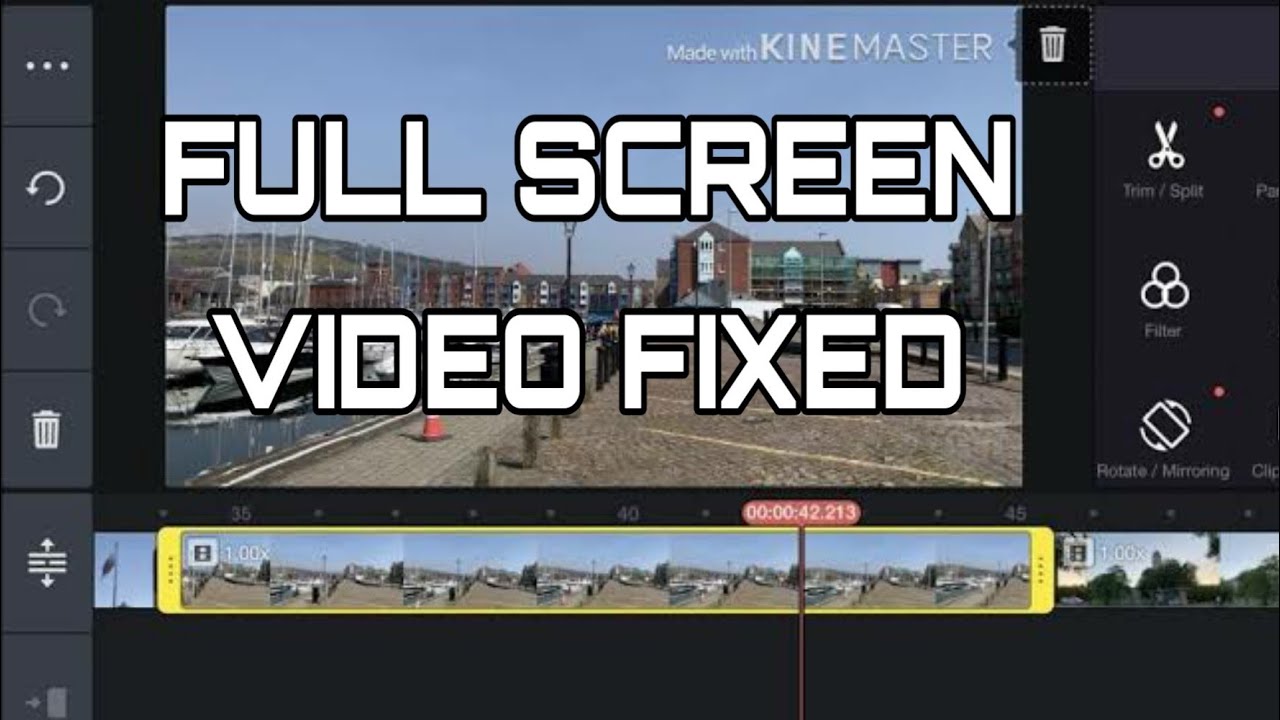HOW TO MAKE FULL SCREEN VIDEO IN KINEMASTER | PAANO PALAKIHIN ANG VIDEO ...