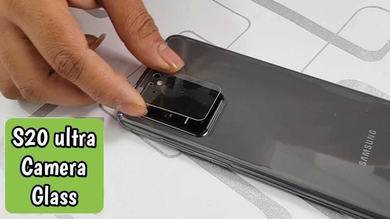 Samsung S20 Ultra camera lens Protector || Camera Bump Glass - YouTube