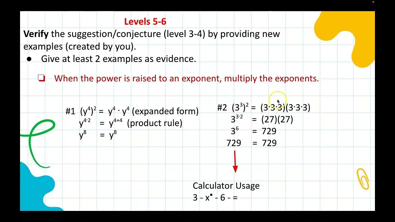 Formative Assessment Investigating Patterns - YouTube