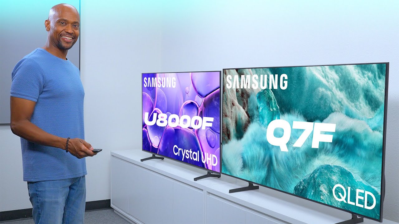 Samsung U8000F Crystal против Q7F QLED 4K TV - YouTube