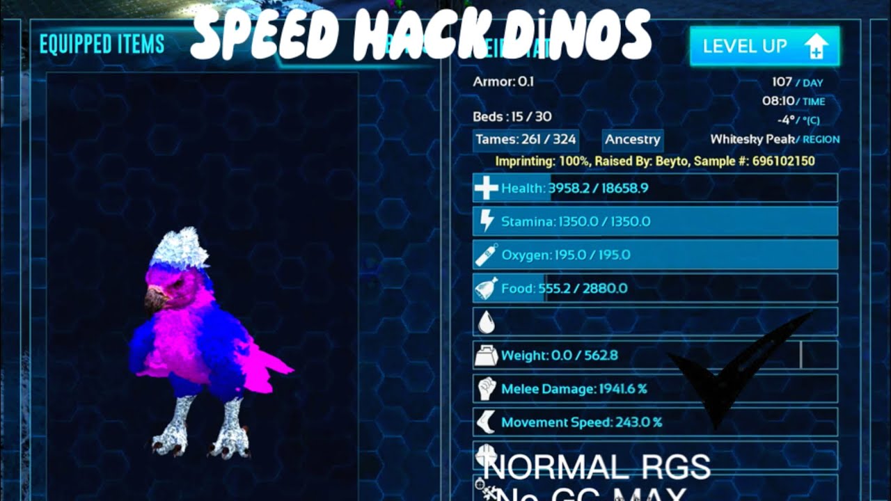 ARK MOBİLE SPEED HACK UNOFFİCİAL - YouTube