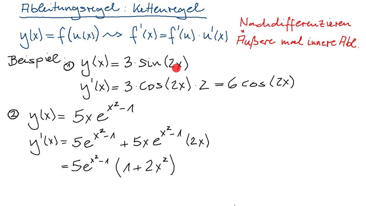 Ableitungsregel: Kettenregel - YouTube