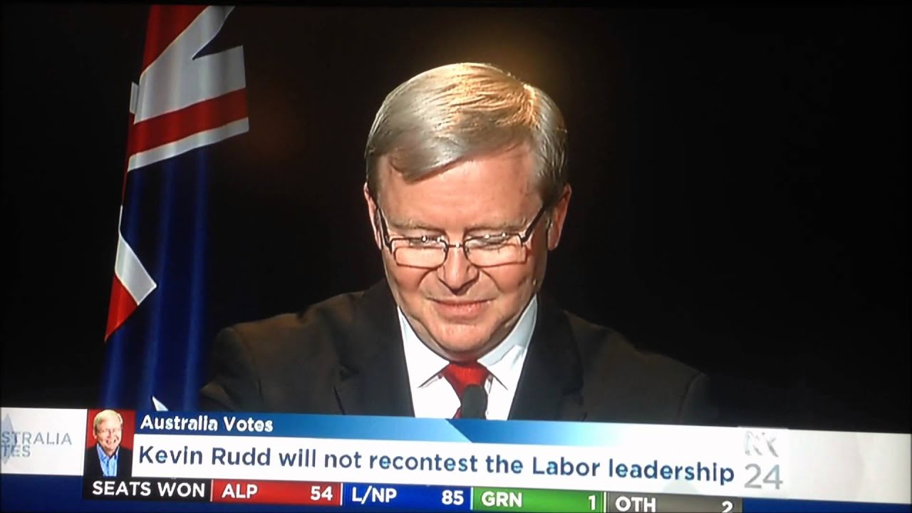 HD Version Kevin Rudd Concedes Defeat Speech Election 2013 Part 1 of 2 ...