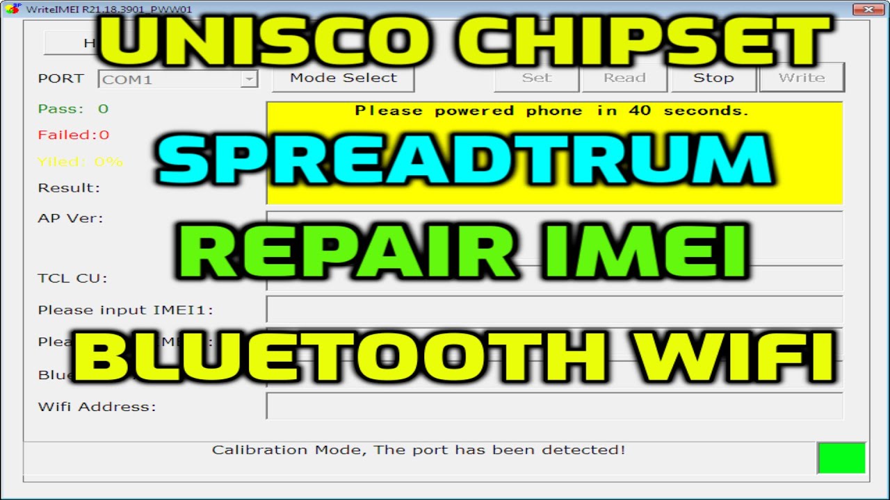 how to write or fix IMEI,bluetooth,wifi Spreadtrum/unisco chipset diag ...