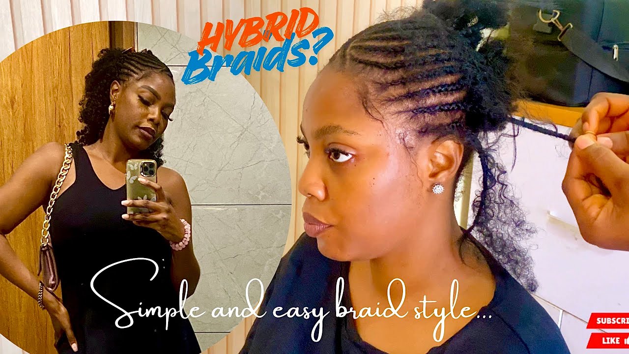 Quick and Easy Hybrid Braids Hairstyle ! - YouTube