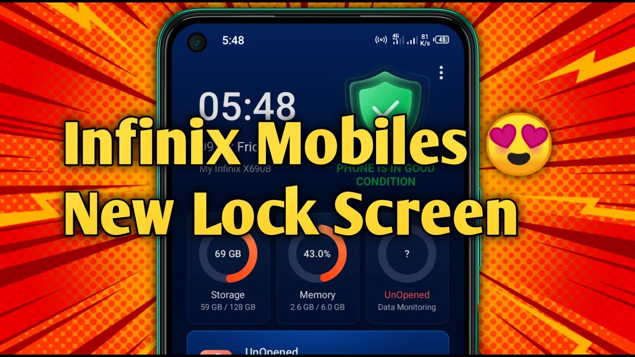Infinix New Lock Screen - YouTube