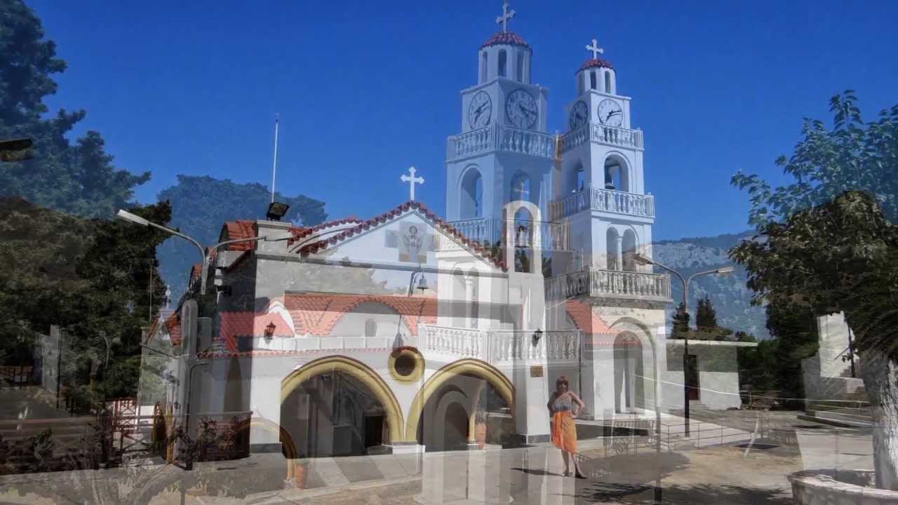 Rhodes - Monastery Tsambika - Rodos - Manastir Tsambika - YouTube