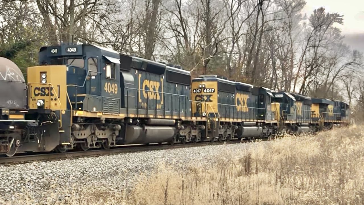 Filming Train In Front Of Me & A Train Goes Behind Me! Railroad ...