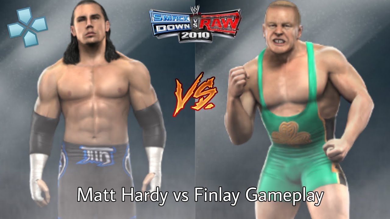 WWE SvR '10 (PPSSPP) - Matt Hardy vs Finlay Gameplay (HD) [No commentary] - YouTube