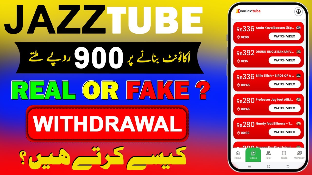 TazzTube Earning App - Jazz Tube Earning App Real or Fake - Jazz Tube ...