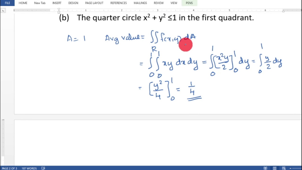 Multiple Integrals - Problems 7 - YouTube
