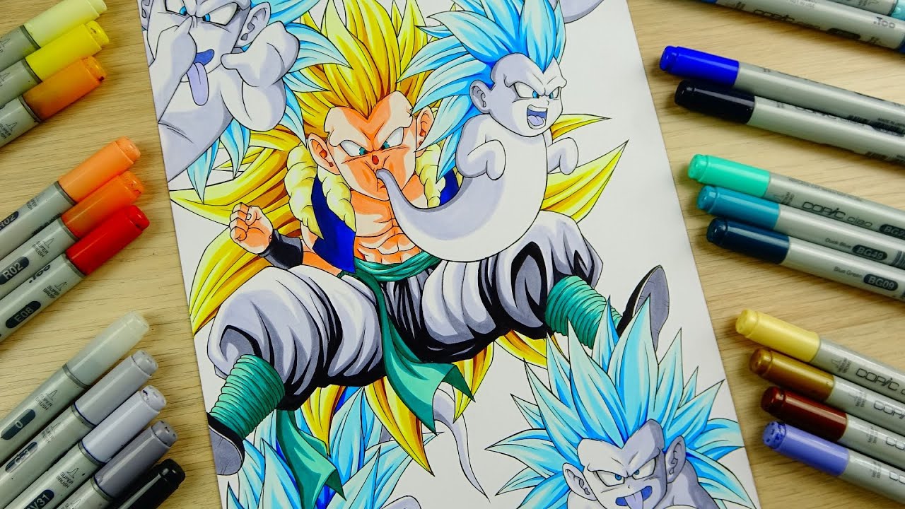 Drawing GOTENKS GHOST ATTACK in REAL TIME | Over 6 HOURS Drawing ...