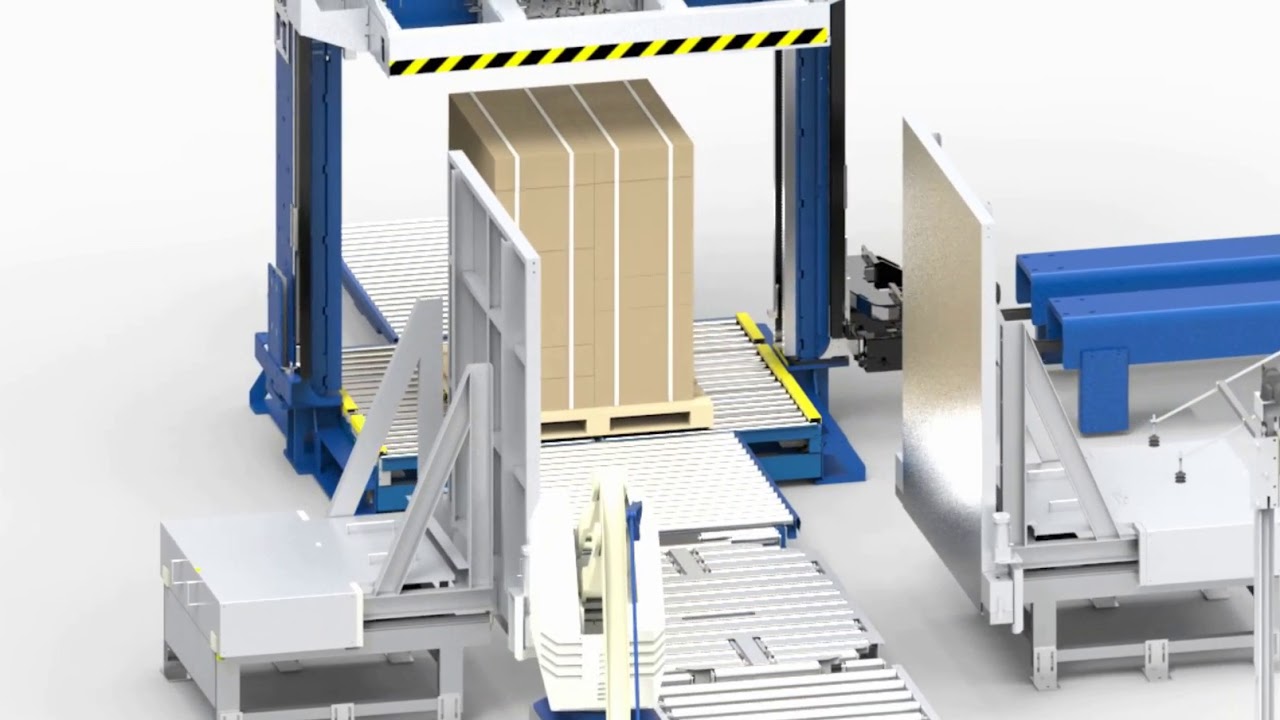 MOSCA Strapping Systems for Corrugated Converting Lines - YouTube