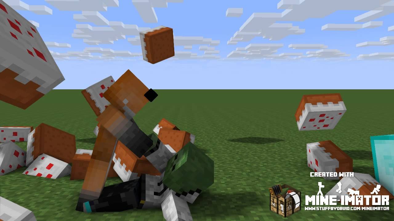 Minecraft Death Scene Animation - YouTube