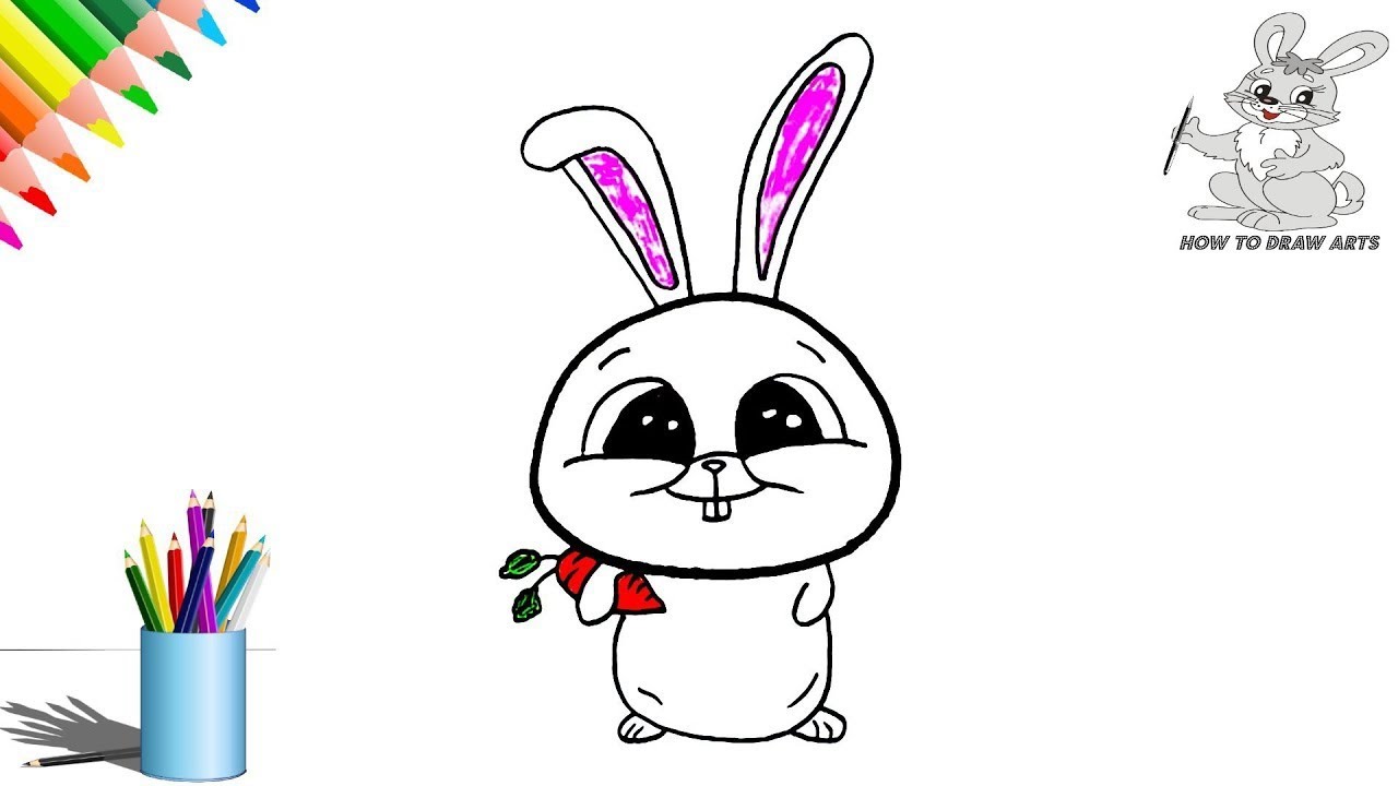 A Cute Rabbit🐇 Drawing | New Beautiful Rabbit 🐰 Drawing For Kids ‎@How ...