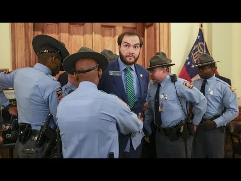 GEORGIA SENATOR MOORE RESPONDS TO ARREST - YouTube