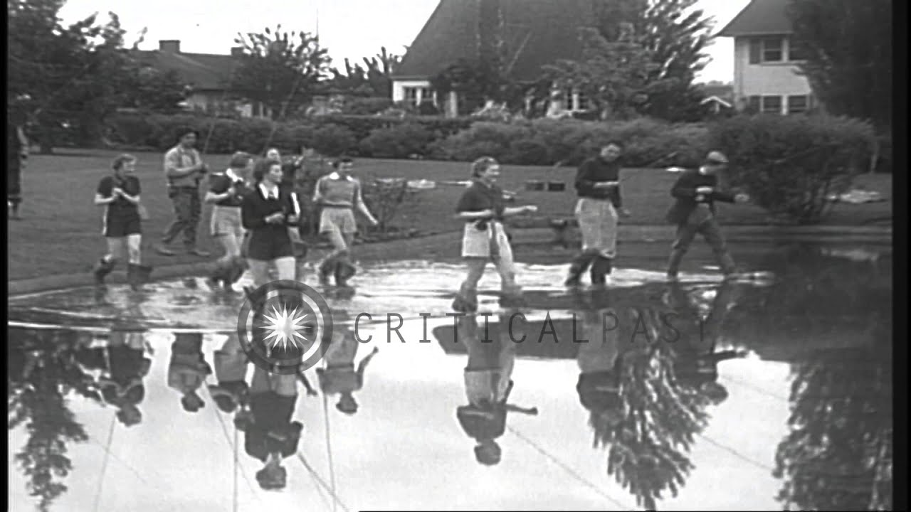 Girls practice fishing during a summer camp in Eugene, Oregon. HD Stock ...