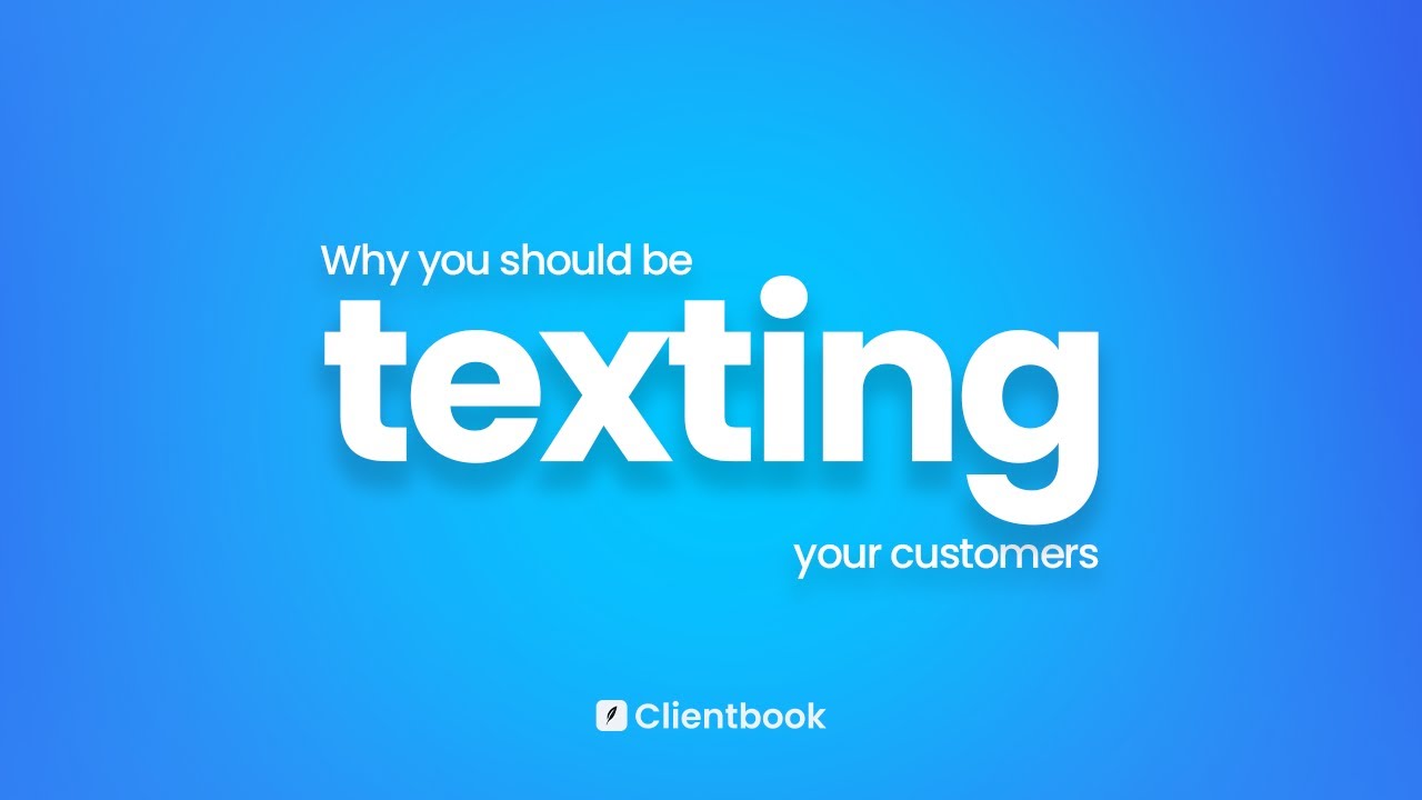 Why you should be texting your customers - YouTube