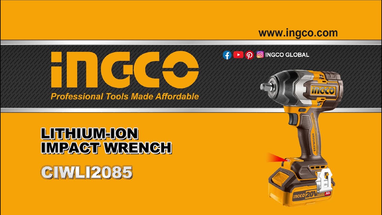 Μπουλονόκλειδο Κρουστικό Μπαταρίας 20V Li-Ion 850-1000Nm CIWLI2085 ...