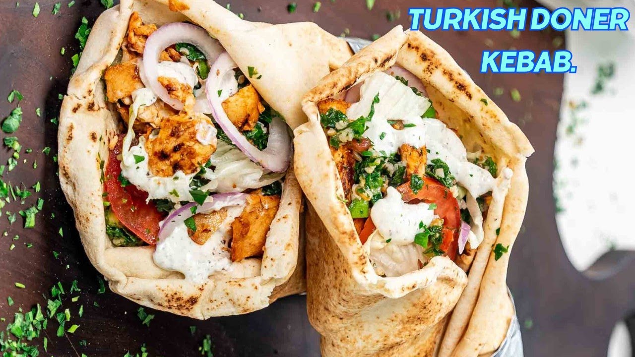 Turkish donor kebab | how to make a kebab roll | Turkish donor kebab ...