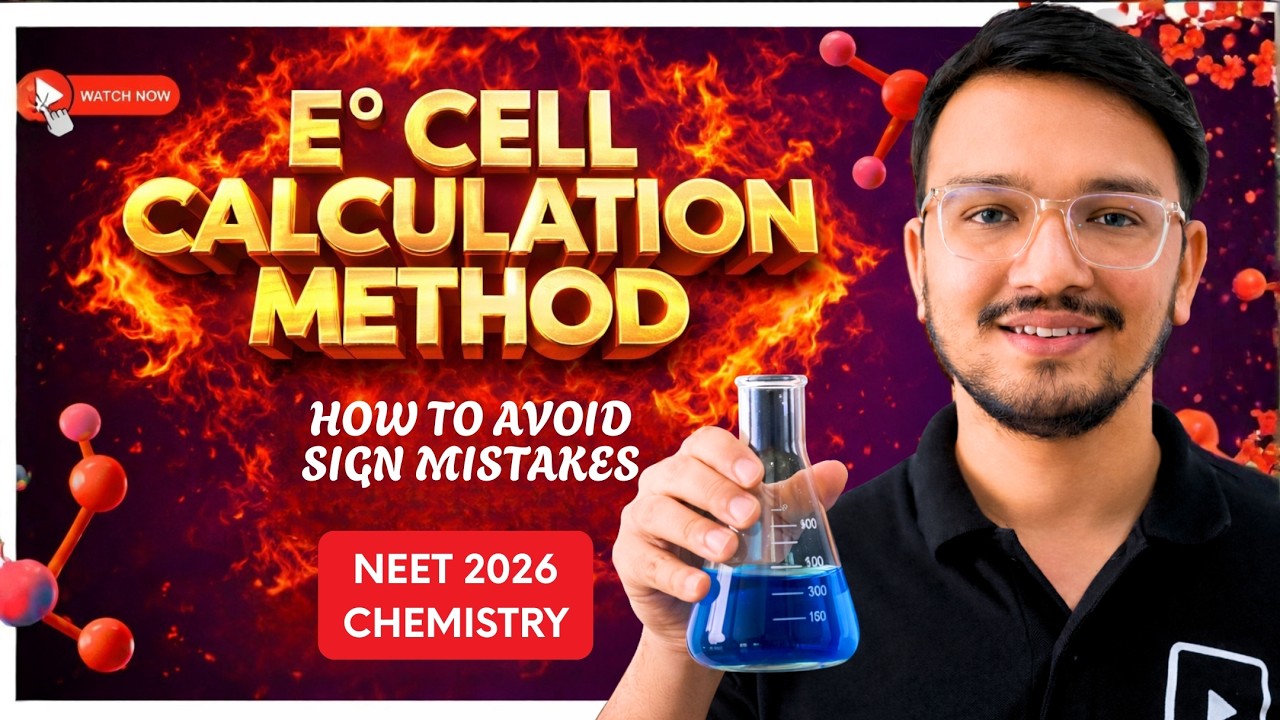 🔋 E° Cell Calculation Method Explained with Numericals ...