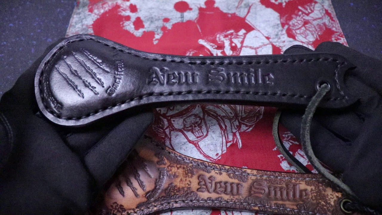 Bastinelli Knives "New Smile" Sap Leather Slap Jack - YouTube