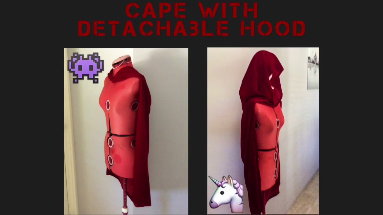 Cape Tutorial With Detachable Hood - YouTube