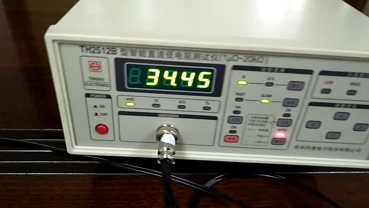 TH2512B wire test machine - YouTube
