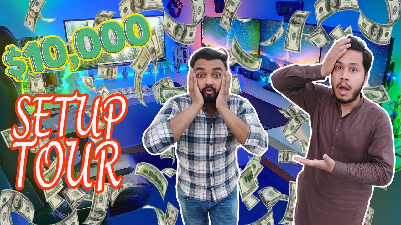 10 Thousand Dollar ULTIMATE SETUP TOUR !!! | EDITING PC COST 5000 ...