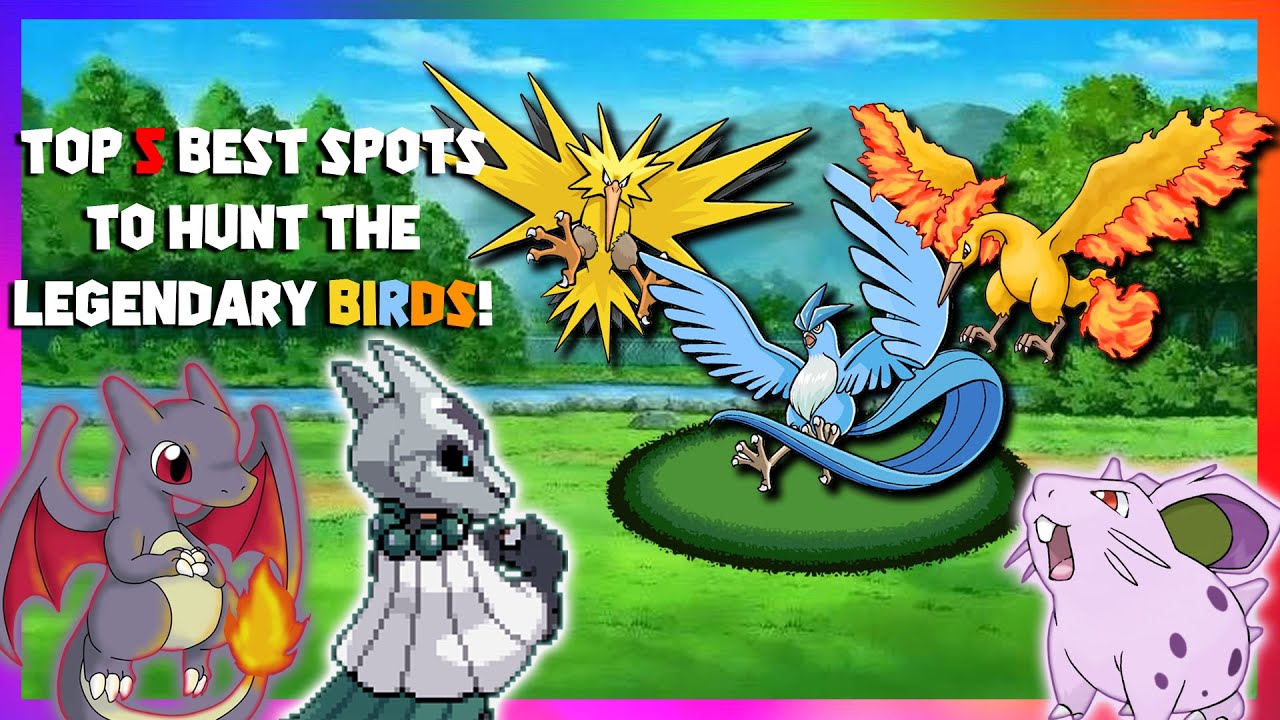 Top 5 *Best Spots* To Hunt The Legendary Birds in Kanto! - PokeMMO ...