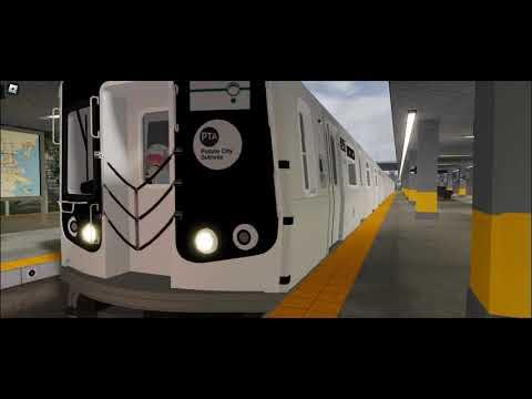 ROBLOX Railfanning at PTA Subway C&M S34E74: R179 (Q) Train at it's Last Stop Ridgeworth Island ...