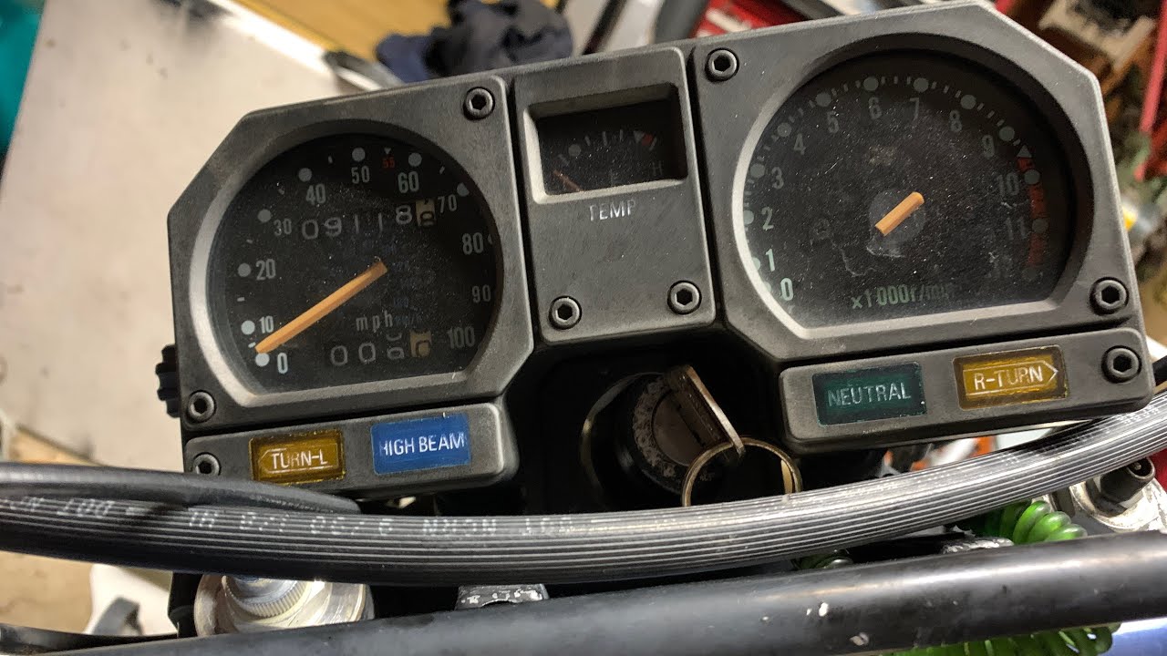 91 klr 250 Instrument cluster removal pt2 - YouTube