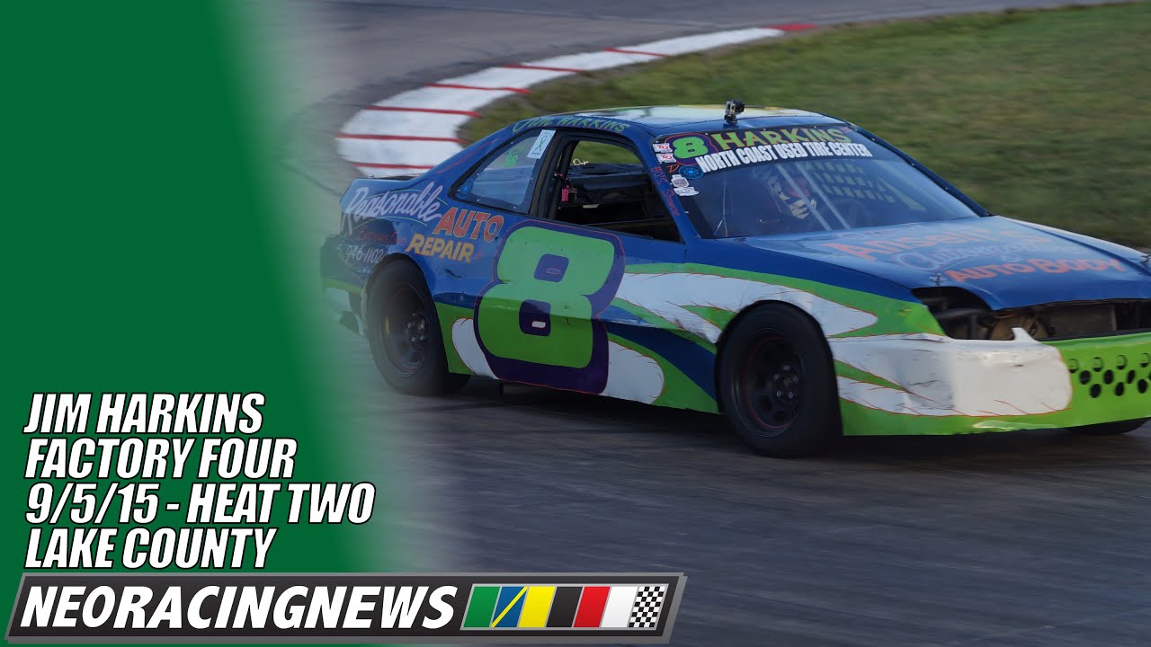 Jim Harkins Factory Four Heat Two @ Lake County - 9/5/15 - NEO Racing ...
