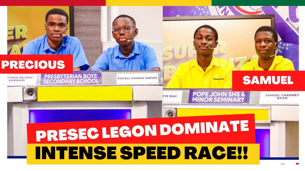 Wow 🤯 Presec Legon and Pope John SHS In Hottest Speed Race 🫳🔥NSMQ ...