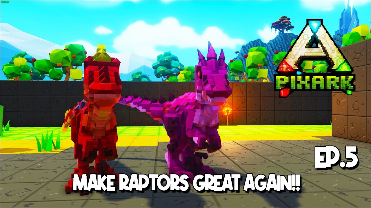 Taming The Plains & Swamp Raptors In PixARK! EP.5 | Return To PixARK ...