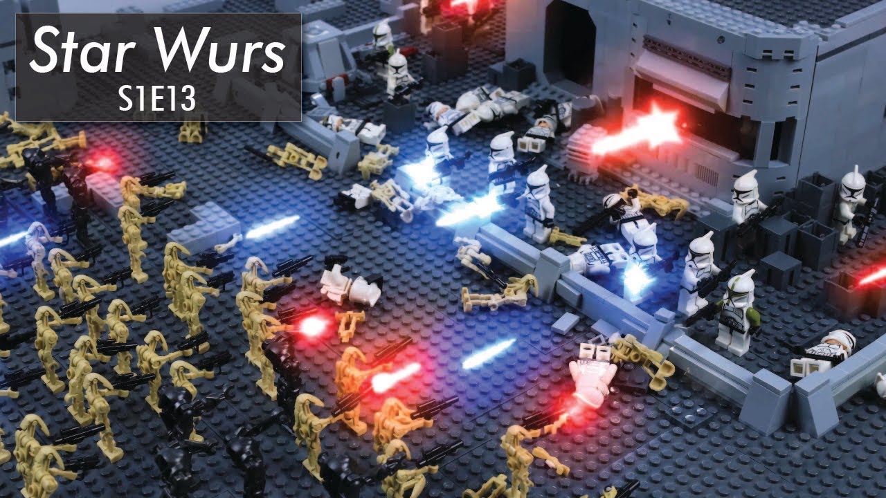 Droid assault on the Republic FOB | Lego StarWurs stopmotion [S1E13] - YouTube