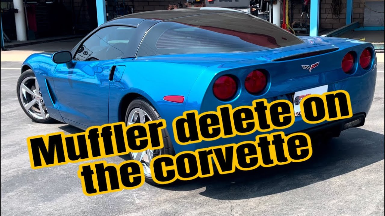 Muffler delete C6 Corvette - YouTube