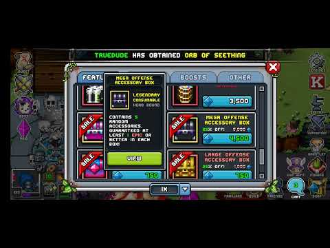 I bought the 4500 gem accessory crate in bit heros! - YouTube