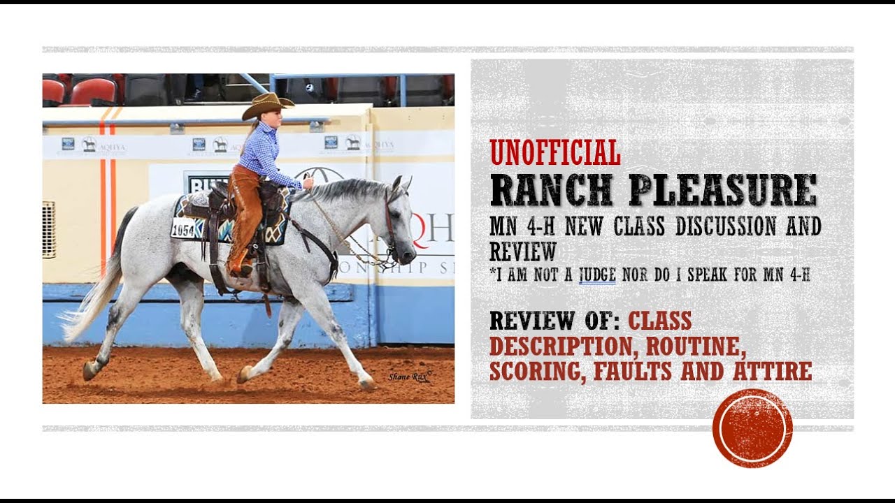2022 Ranch Pleasure MN 4H Unofficial Rule Review | What you should know ...