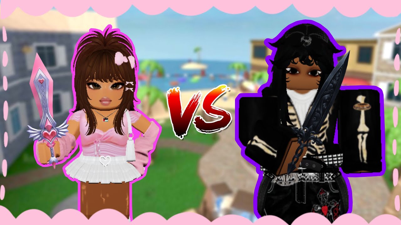 1V1 with my BEST FRIEND in MM2 (funny) - YouTube