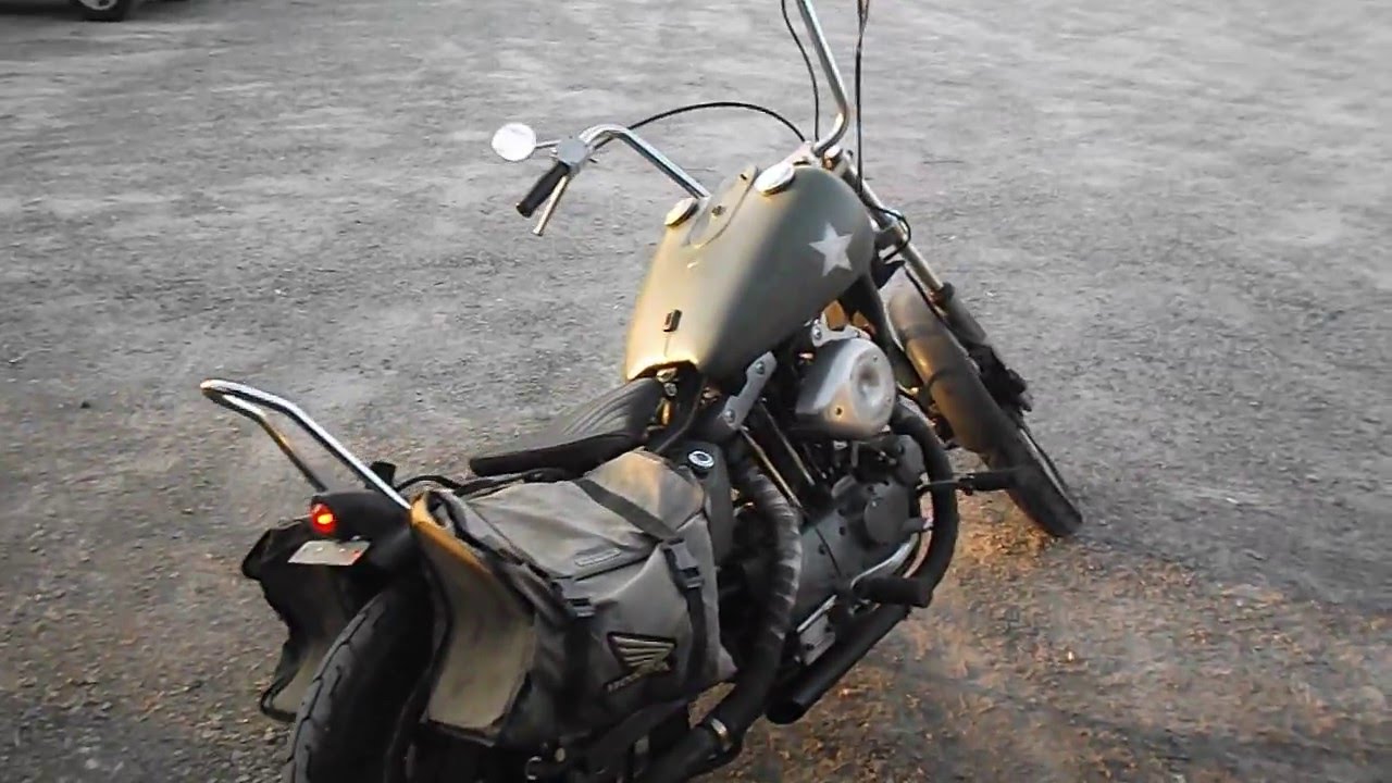 82 Harley-Davidson Ironhead Sportster 1000cc running - YouTube