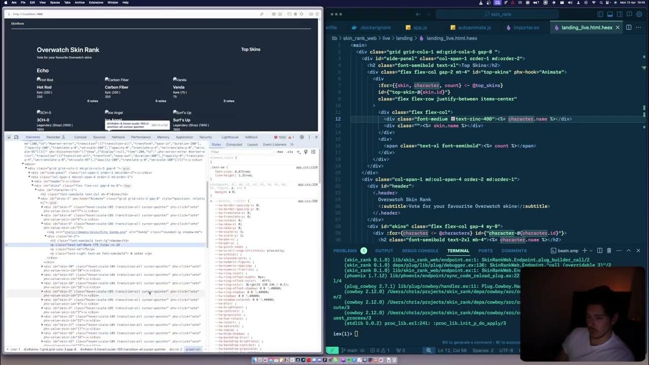 Overwatch Skin Ranker in Elixir & Phoenix LiveView Tutorial | Part 4 - Parallelised image ...