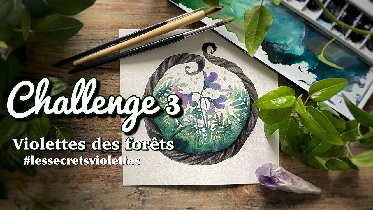 Challenge Les secrets de la forêt : #3 Violettes des forêts - YouTube