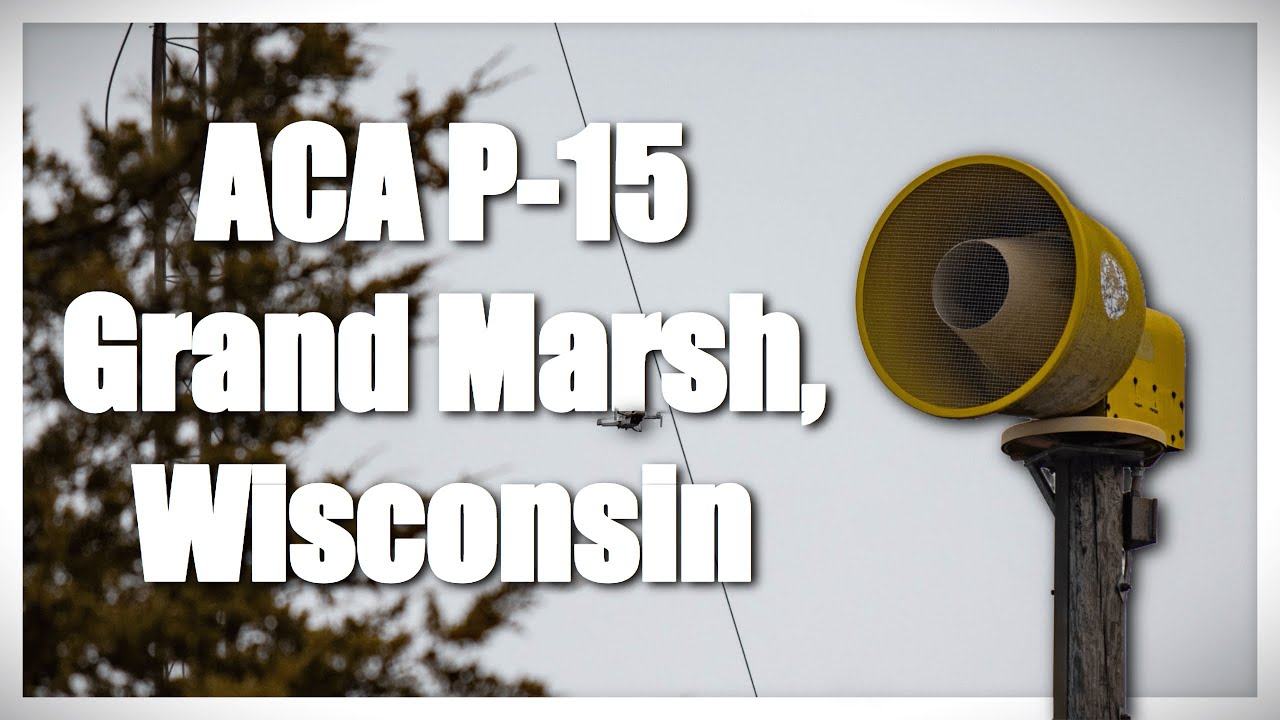 ACA P-15 Tornado Siren Test | Attack | Grand Marsh, WI (Wisconsin SWA ...
