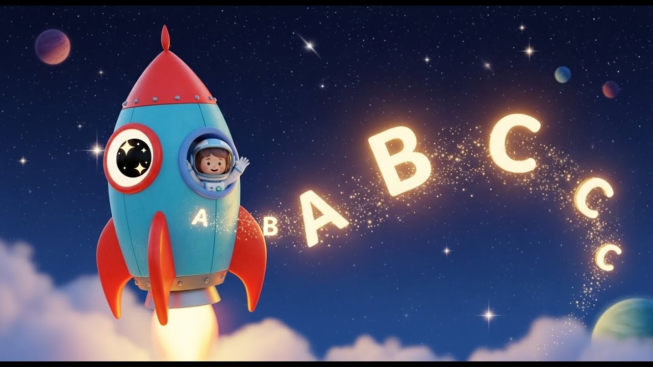 ABC Rocket Blast Off to Space 🚀🌌 | Learn Alphabet with Space Adventure ...