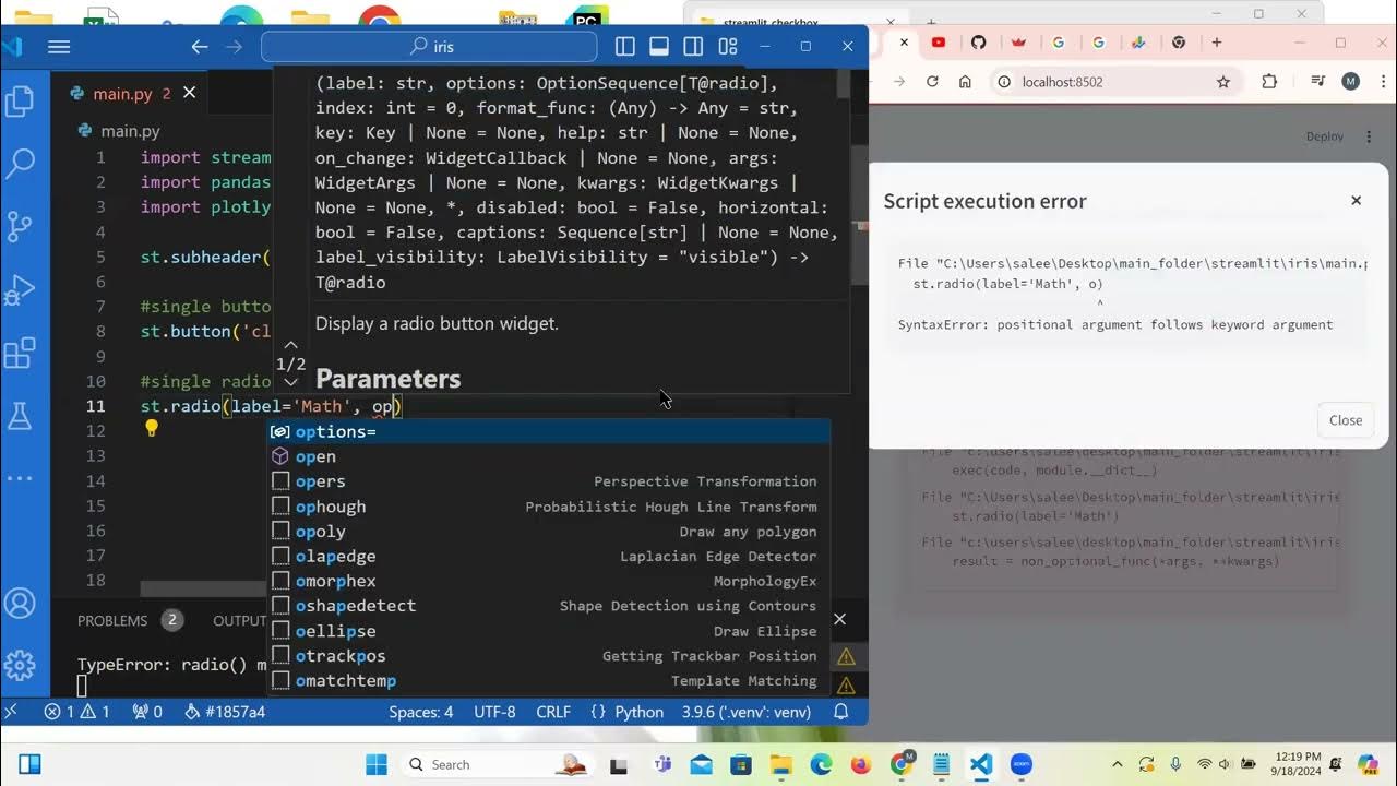 streamlit radio button - YouTube
